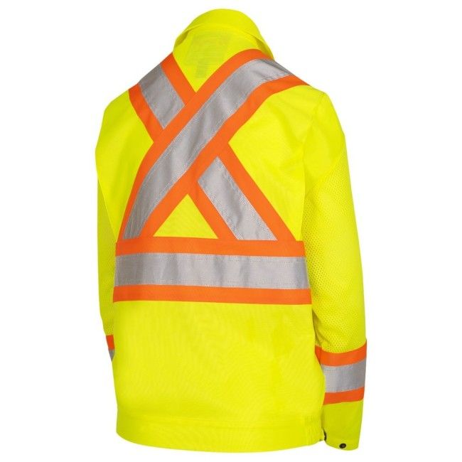 Pioneer 5999JW yellow woman jacket with reflective stripe CSA class 2 ...
