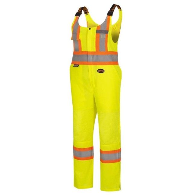 Pioneer model 6000W Women's breathable yellow overalls for road safety ...
