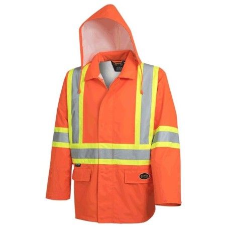 Men's orange waterproof jacket in polyester/PU, 300D, Pioneer 5626 ...