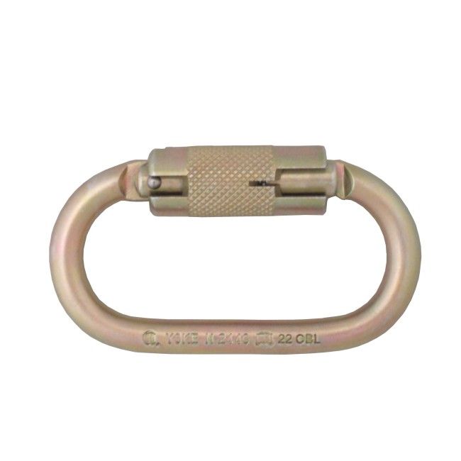 Oval self-locking carabiner 25 kN , 11 mm for self retracting slr ...