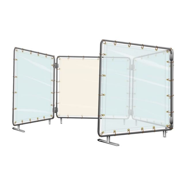 Welding screen, 16 mil clear vinyl | Sylprotec.com