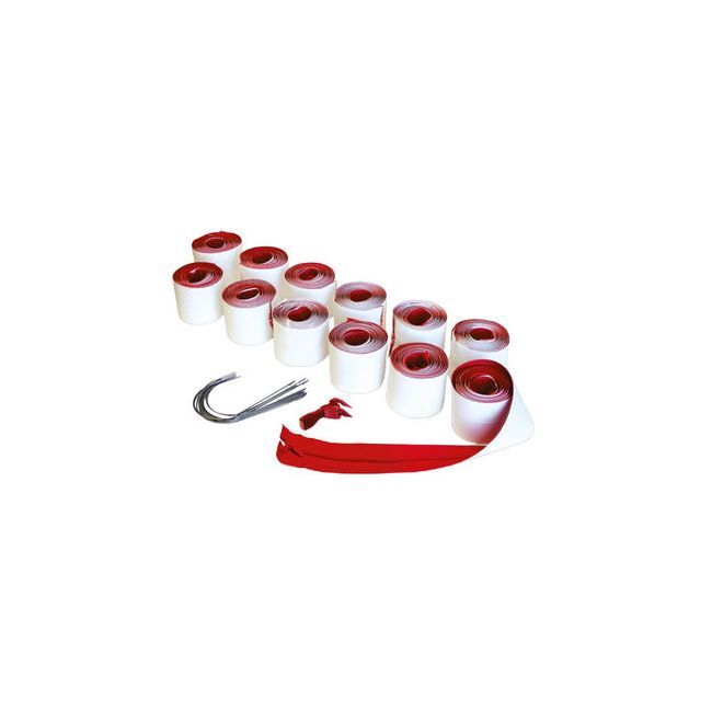 12 zippers, 7' (2.1m) long, for containment area, 12 Hooks and 1 knife ...