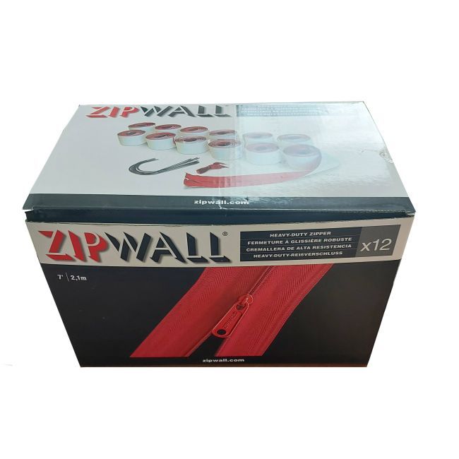12 zippers, 7' (2.1m) long, for containment area, 12 Hooks and 1 knife ...
