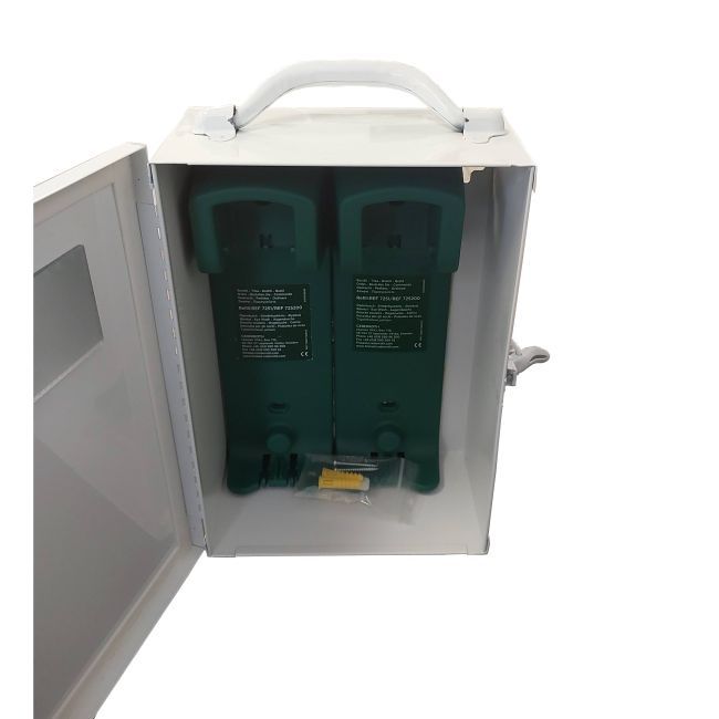 Armoire de lavage oculaire en métal, avec 2 bouteilles de 500 ml ...