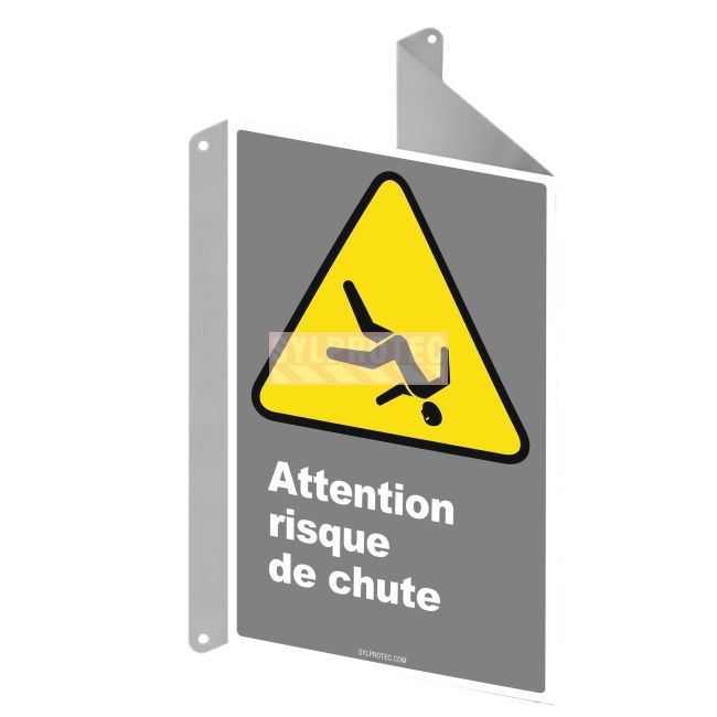 French CSA "Caution Fall Hazard" sign: many size, materials& language ...
