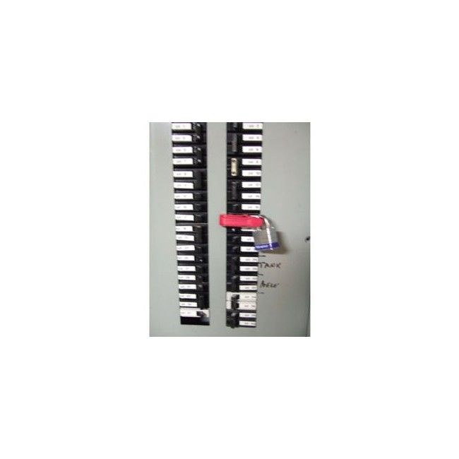 Single circuit breaker lockout designed lock for most breakers ...